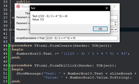 Новый VCL контрол TNumberBox в Delphi 10 4 2
