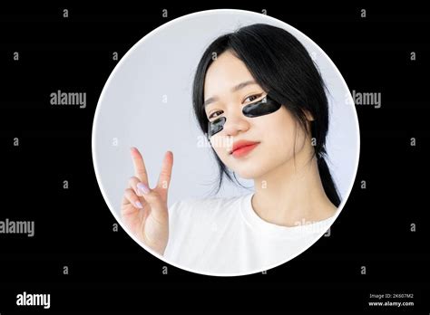 Anti Aged Facial Care Pretty Woman Collagen Cosmetic Smiling Asian