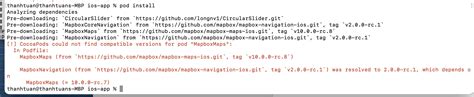 Cannot Update Pod Install Rc8 For Navigate By Podfile · Issue 678 · Mapboxmapbox Maps Ios · Github