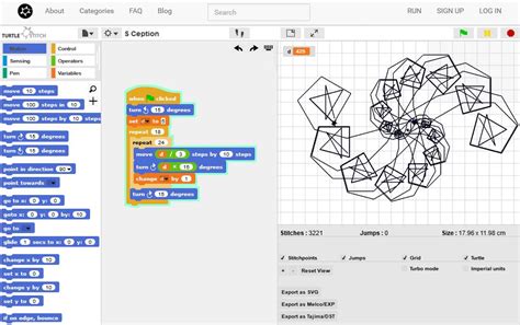 Turtle Stitch Goes From Code To Embroidery Make