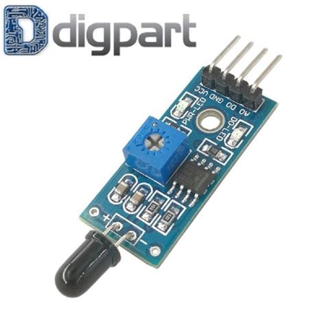 Jual Fire Detection Infrared Receiver 4pin Modul Pendeteksi Kebakaran Kota Malang Digpart