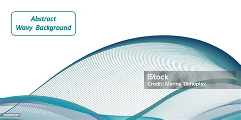 파도 소용돌이 추상적인 배경 청록색 흐름 바닷물 파도 물결 모양의 트위스트 라인 역동적 인 움직임 웹 배너 디자인을 위한 테두리입니다 벡터 그림 강에 대한 스톡 벡터 아트