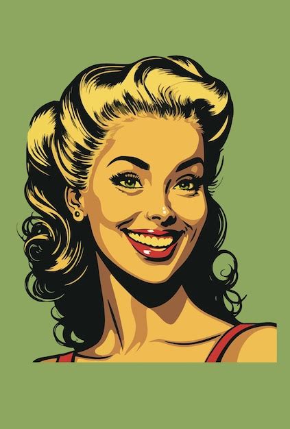 Premium Vector Sexy Pop Art Santa Girl Pin Up Santa Girlvector