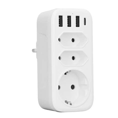 Ej Life Prise Triple Prise Multiple 7 En 1 Triple Adaptateur 3 Voies 3