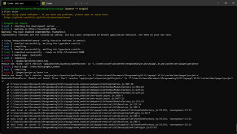 `blitz start build` broken on windows · issue 889 · blitz js legacy