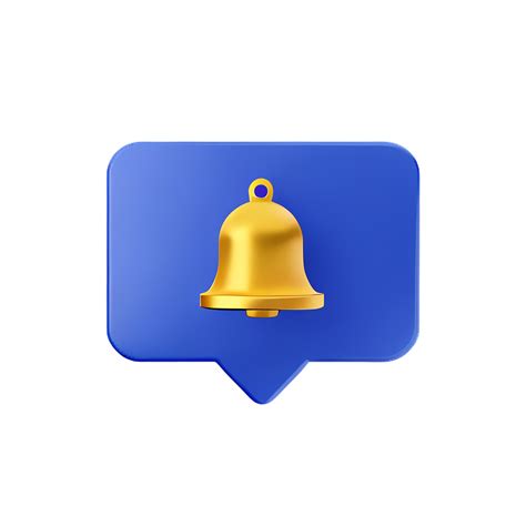 3d Reminder Popup Bell Notification Chat Message 28209588 Png