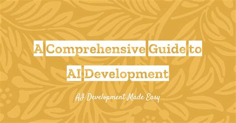 Frameworks And Libraries For Ai Development A Comprehensive Guide 🤖📚