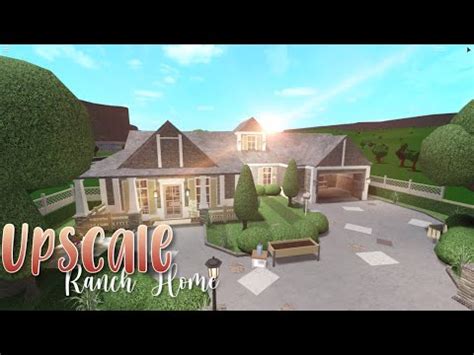 Upscale Ranch Home 120k Welcome To Bloxburg Speedbuild Youtube