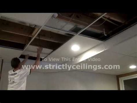 How To Install Drop Ceiling Tile Ceiling Light Ideas