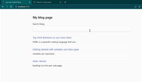 Getting Started With Nuxt Content A Simple Blog Page Dev Community