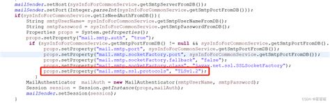 关于javamail 发送邮件指定tlsv1 2失效问题 java的tlsv1 2 csdn博客