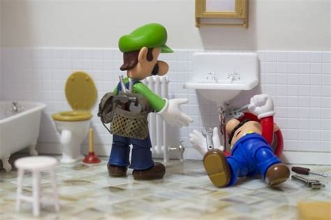 Pin De La Li Lu Le Lo En Construction Plumbing Mario Y Luigi