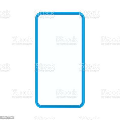 빈 디스플레이가 있는 스마트폰 복사 공간이 있는 휴대폰의 격리된 화면 가제트 모형 또는 광고의 프리젠 테이션 벡터 일러스트 레이