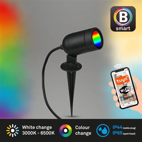 BRILONER LED Tuin Spotlight Tuinverlichting Smart Wifi RGB CCT