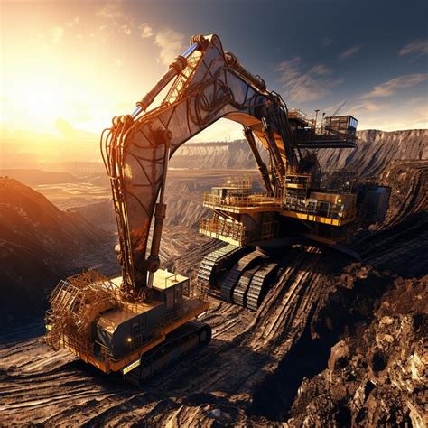 Premium Photo Excavator In Openpit Mining Biggest Electric Machine Premium Photo Excavator In Openpit Mining Biggest Electric Machine