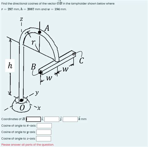 Solved Find The Directional Cosines Of The Vector Vecob