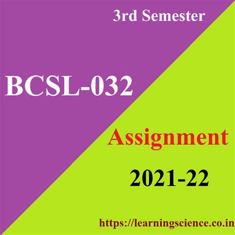 Bcsl 032 Solved Assignment 2021 22 Solution
