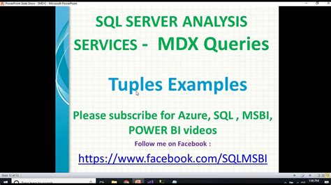 Tuples In Mdx Mdx Functions Tuples Mdx Tuples Youtube