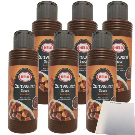 Hela Currywurst Sauce Leicht Pikant Party Pack 6x300ml Flasche U