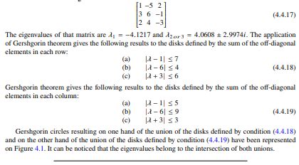 Solved Gershgorin Theorem Location Of Eigenvalues Consider The Following Answer