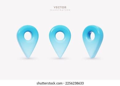 D Vector Realistic Location Map Pin Stock Vector Royalty Free Shutterstock