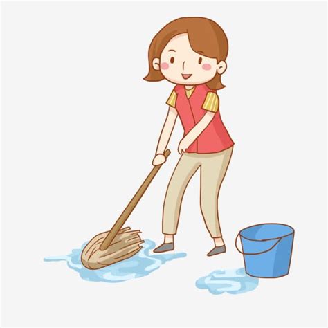 Mop Bucket Png Image Volunteer Community Service Mopping The Floor Bucket Mop Water Stain