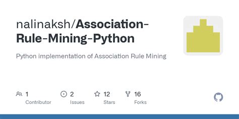 Github Nalinakshassociation Rule Mining Python Python