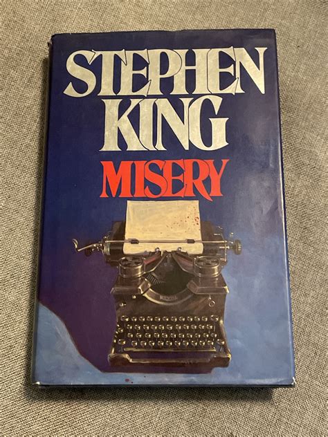 1987 Stephen King Misery Hardcover Book Dj £1195 True First Uk 1st