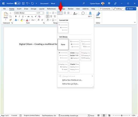 How To Create And Format Lists In Word