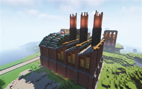 Industrial Factory Build Minecraft Town 19024