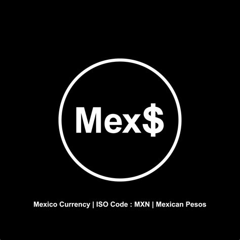 Mexico Currency Symbol Mexican Peso Icon Mxn Sign Vector