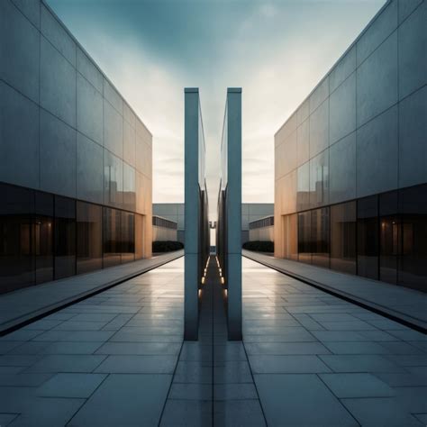 Premium Ai Image Architectural Symmetry