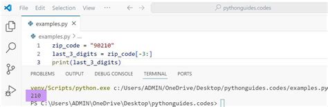 how to get the last 3 characters of a string in python