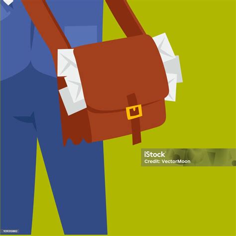 우편 배달 남자 문자 벡터 택배 직업 캐리어 패키지 메일 발송 봉투 전문 사람들 제공 가방에 대한 스톡 벡터 아트 및 기타 이미지 가방 고객 공휴일 Istock