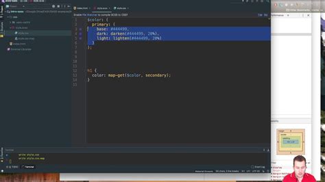 Sass Intro S01e15 Sass Nested Maps Youtube