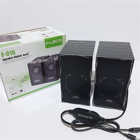 Jual Speaker Laptop Komputer Hp Fleco F Usb Speaker Aktif Digital Super Bass Speaker