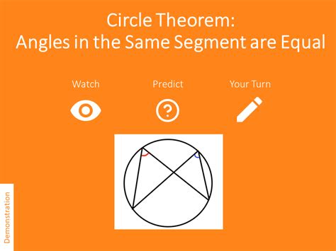 angles in the same segment variation theory