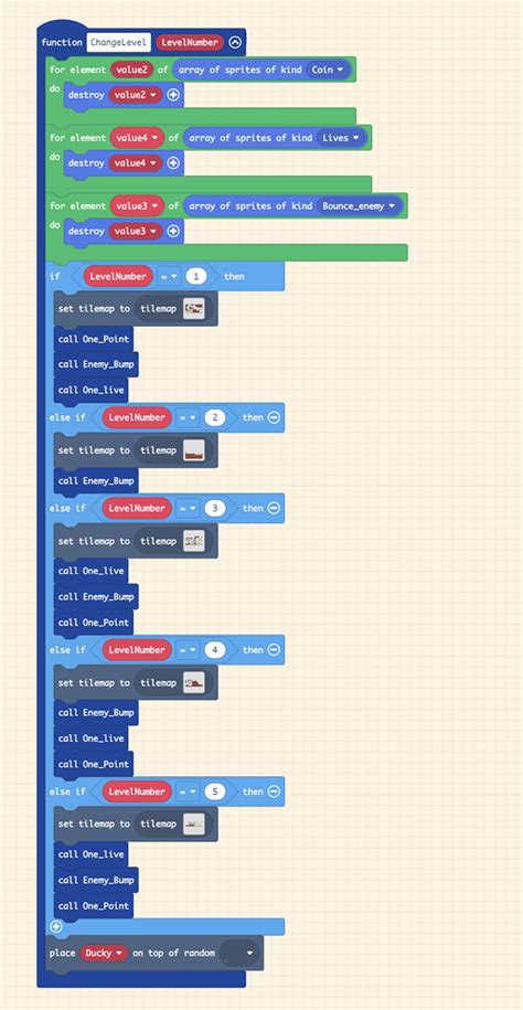 Level One Repeats Help Microsoft Makecode