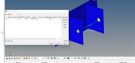 Bolt Pretension Simplified Hypermeshbasictoadvanced In