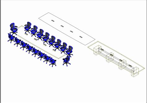 Conference Table Detail Drawing Dwg
