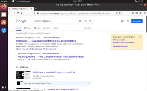 Installing Ros2 Foxy Daves Roboshack
