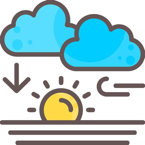 Sunset Outline Element Style 57747758 Vector Art At Vecteezy