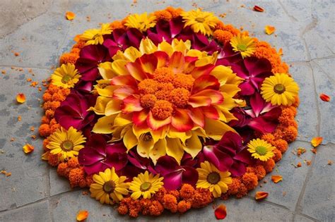 Create Rangoli Patterns At Your Doorstep Using Vib Generative Ai Premium Ai Generated Image