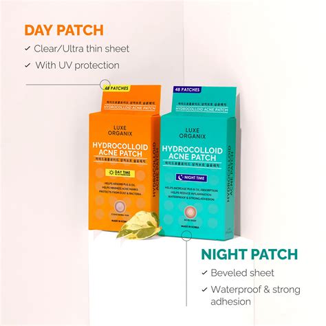 Luxe Organix Hydrocolloid Acne Spot Patch Day Love Rys Australia