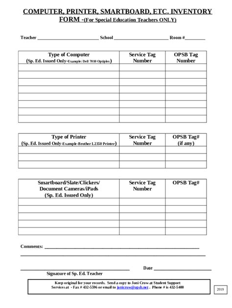Computer And Printer Inventory Doc Template Pdffiller