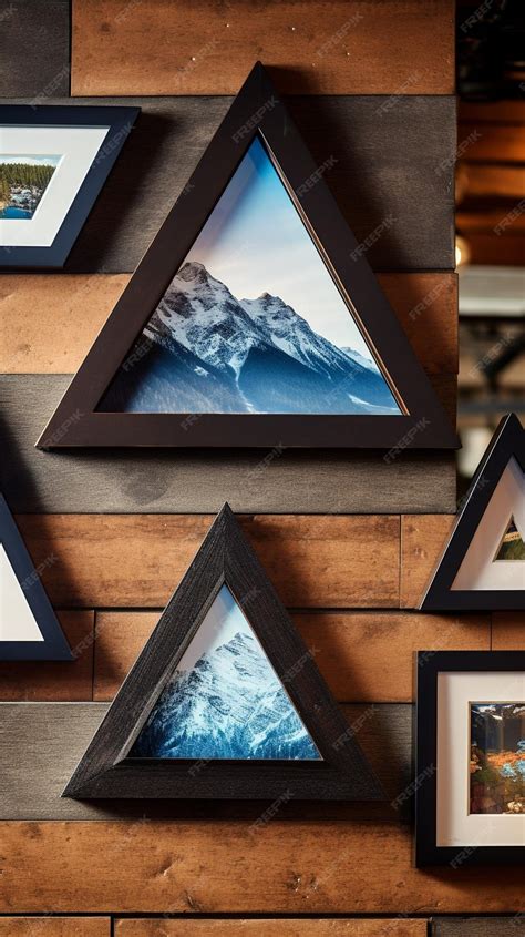 Premium Ai Image Photos In Triangular Frames Generated By Ai