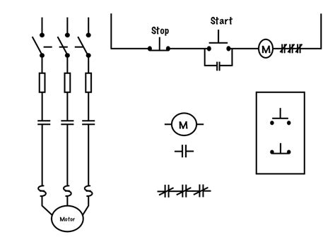Transferring From Schematic To Wiring Diagram For Connection Purposes Basic Motor Control