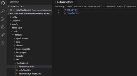 Create A Hello World Lightning Web Component Unit Salesforce