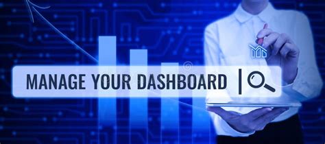 Text Sign Showing Manage Your Dashboard Word For Controlling The Interface To Monitor Sales
