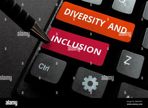 Text Caption Presenting Diversity And Inclusion Internet Concept Range Human Difference